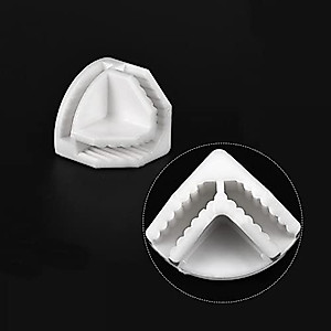 uxcell Plastic Wire Cube Connectors, 23x23mm Angle Grid Buckle Clip for Storage Shelving Cabinet Organizer, White, 32Pcs