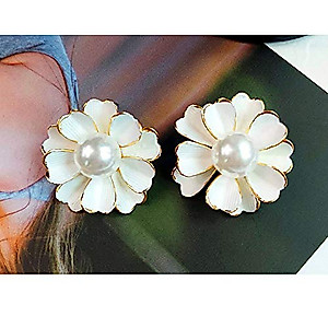 Lifestyle-cat Half Pearl Beads 115pcs 3 Sizes Half Flatback Round Pearl Bead Loose Beads 8mm/10mm/12mm for DIY Crafts (Ivory)