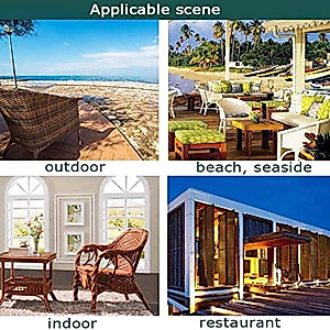 ENPAP Round Rattan Woven Serving Tray Rattan Floating Breakfast Tray with Handles,Swimming Pool Floats,for Pool Serving Drinks,Brunch,Food on The Water (Color : Black, Size : 80cm)