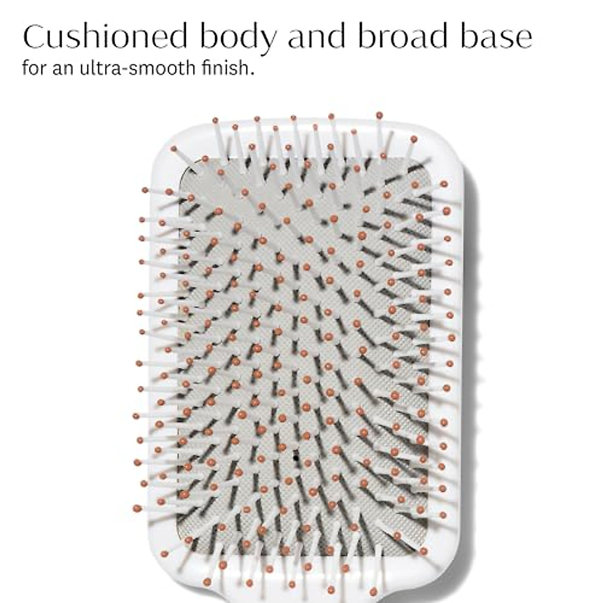 T3 Smooth Paddle Brush | Cushioned Body and Wide Flat Base for Gentle Styling | Heat Resistant Bristles
