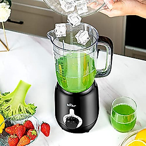 Bear Blender, 700W Smoothie Countertop Blender with 40oz Blender Cup for Shakes and Smoothies, 3-Speed for Crushing Ice, Puree and Frozen Fruit with Autonomous Clean