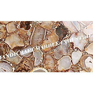 Wild Agate Table Top, Agate Table Top, Round Agate Table, Brown Agate Table, Agate Side Table Top 24" x 24" Inch, Piece Of Conversation, Family Heir loom