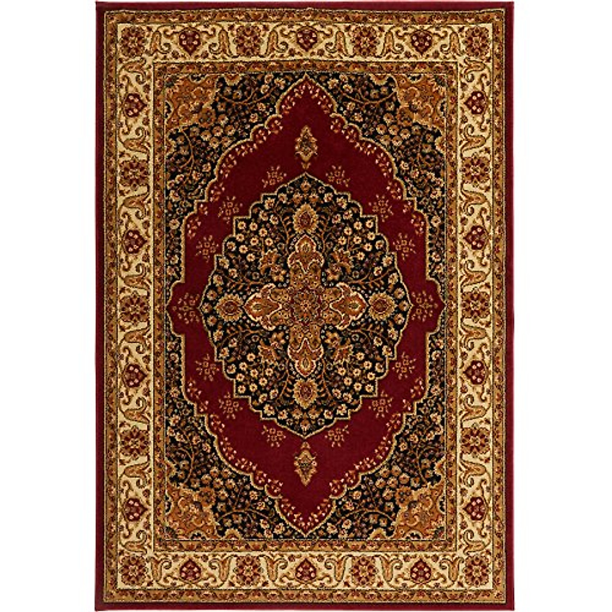 Home Dynamix Royalty Tansy Traditional Area Rug 7'8"x10'4", Oriental Red/Ivory