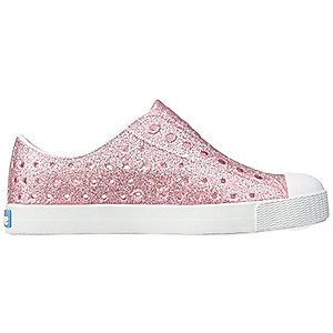 Native Shoes, Jefferson Bling Child, Kids Lightweight Sneaker, Milk Pink Bling/Shell White, 9 M US Toddler