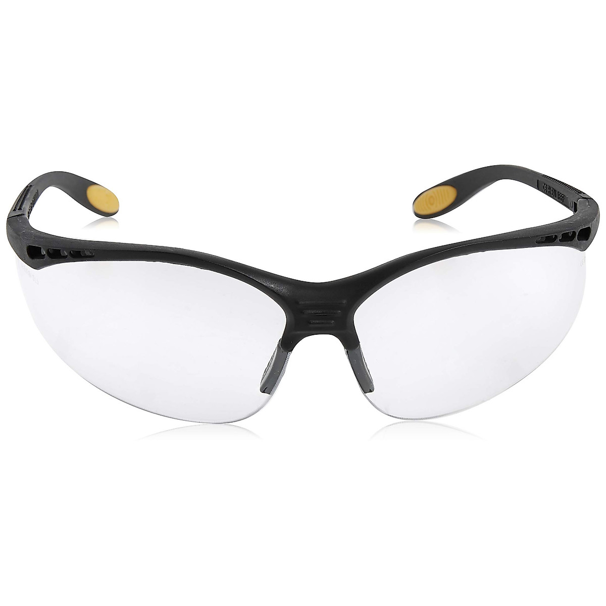 DEWALT DPG59 Reinforcer RX Bifocal Safety Glass - Black Frame/Clear Lens, 1.5 Diopter with protective sleeve