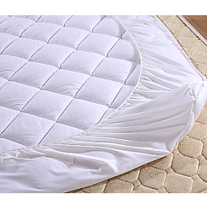 Premium Plus RV Camper Mattress Pad, Breathable, Quilted Mattress Topper, Deep Pocket, Stretch to Fit, Microfiber, Extra Plush, Compressed 15 oz Fill per sq yd, RV King 72 by 80 inch 18 inch Depth