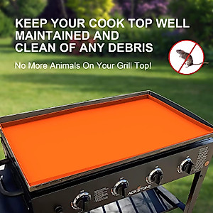 28" Griddle Mat Silicone for Black-stone, Protective Cover Mats Griddle Top Covers for Black-stone, Heavy Duty Food Grade Silicone Mat