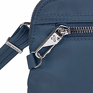 Travelon Women's Anti-Theft Tailored Convertible Crossbody Clutch, Peacock, One Size
