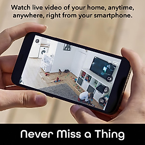 Geeni Glimpse 1080p Smart Indoor Camera, Motion Detection, Night Vision, Two-Way Audio, Cloud/MicroSD Storage, 110° Lens, Alexa/Google Compatible