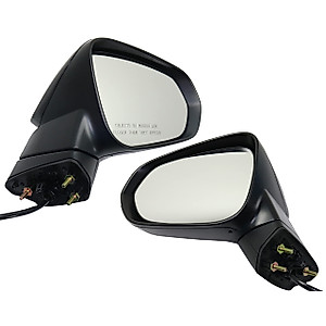 Kool Vue Driver & Passenger Side Power Heated Mirrors for Lexus RX350 2016-2019 Manual Fold With Signal Light & Memory Paintable Canada Built Vehicle