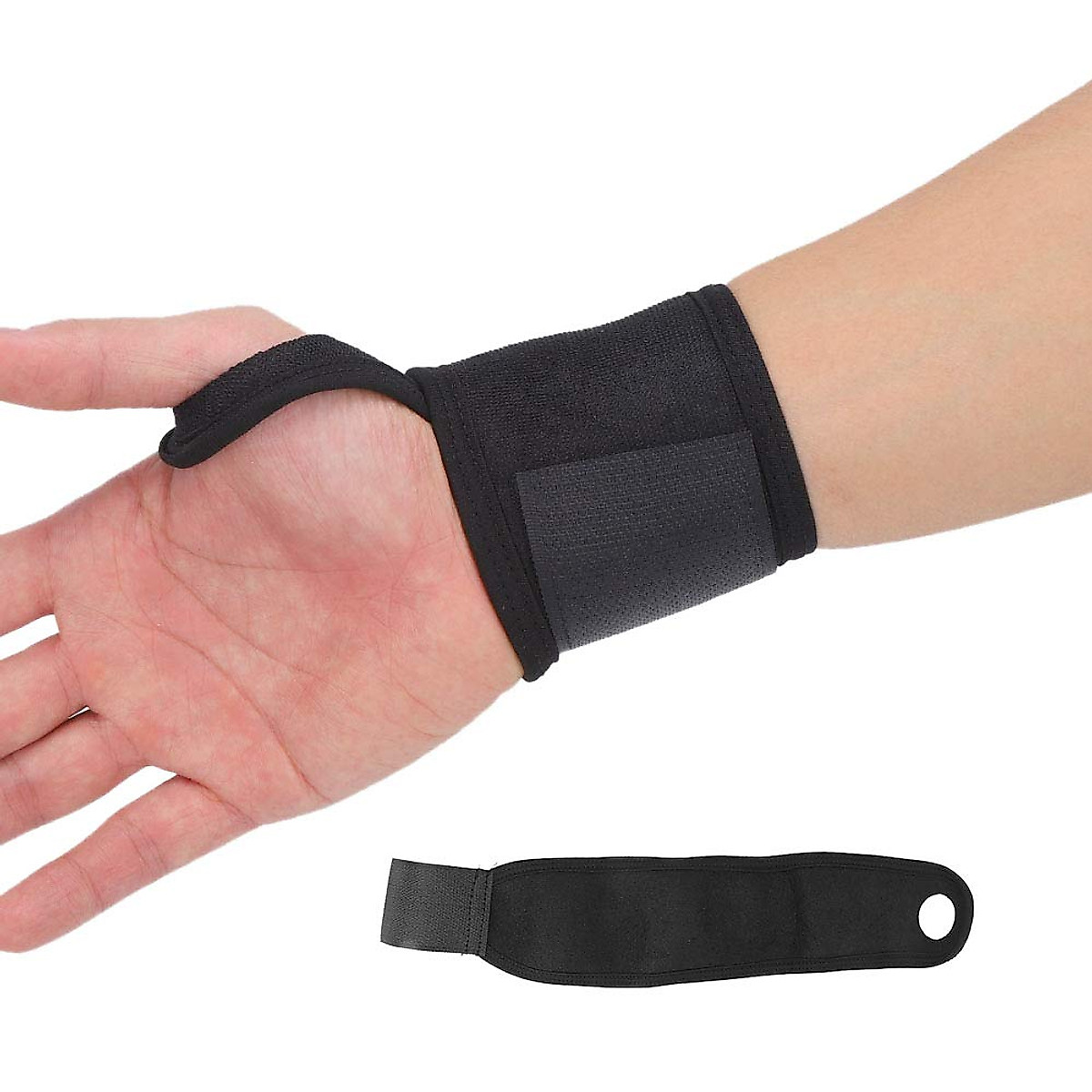 Zyyini Wrist Brace, Made of Elastic Material Size Adjustable Thumb Wrist Band Can Prevent Injuries While Sports, Suitable for Daily Use(#1)