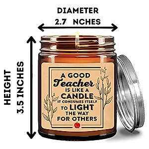 ShinyKT Teacher Appreciation Gifts - Teacher Gifts for Women, Men - New Teacher Gifts - Birthday Gifts, Back to School Gift, Christmas Gift for Teacher - Scented Lavender Candles