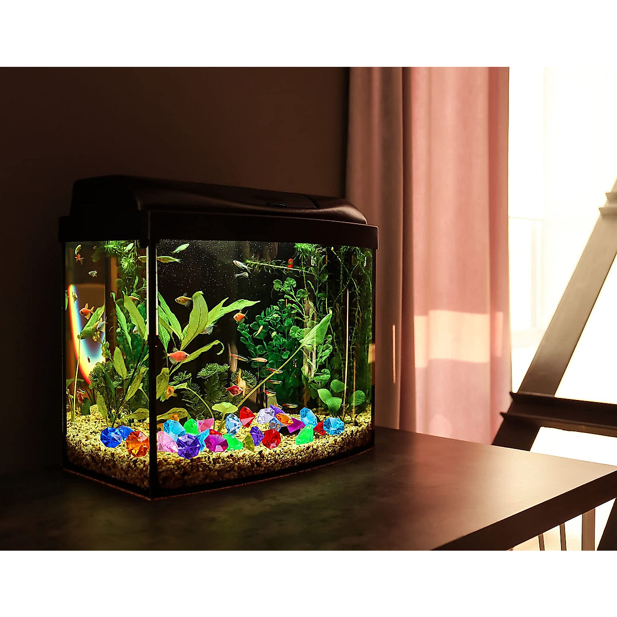 jollylife 36PCS Acrylic Diamond Gems Jewels Pirate Treasure Chest Hunt Party Favors 25 Carat