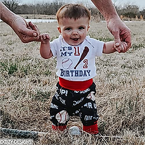 Its My Half Birthday Baseball Bodysuit or T-Shirt for Baby Boy (12M Short Sleeve Bodysuit)
