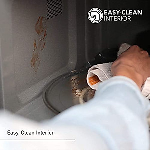 Panasonic NN-SN76LS 1.6 cu.ft Cyclonic Inverter Countertop Microwave Oven 1250Watt Power with Genius Sensor Cooking, Stainless Steel