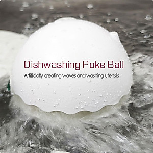 Countertop Dishwasher, 18W Portable Dishwasher with 5L Built in Water, Turbine Mini Washing Machine for Home, Business, Travel, College Room, RV (White)