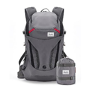 Collapsible Packable Hiking and Travel Backpack for Men and Women 30L Waterproof and Durable