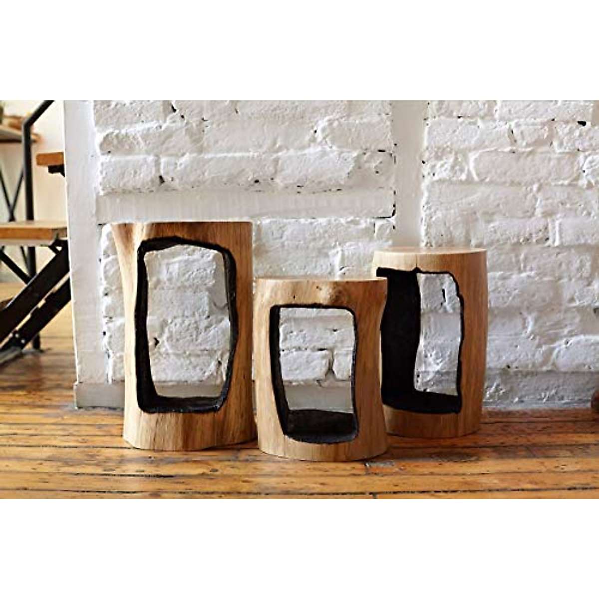 Book Shelfs, Set Of Three Coffee Tables, Wooden End Tables, Book Stand, Rustic Dorm Decor