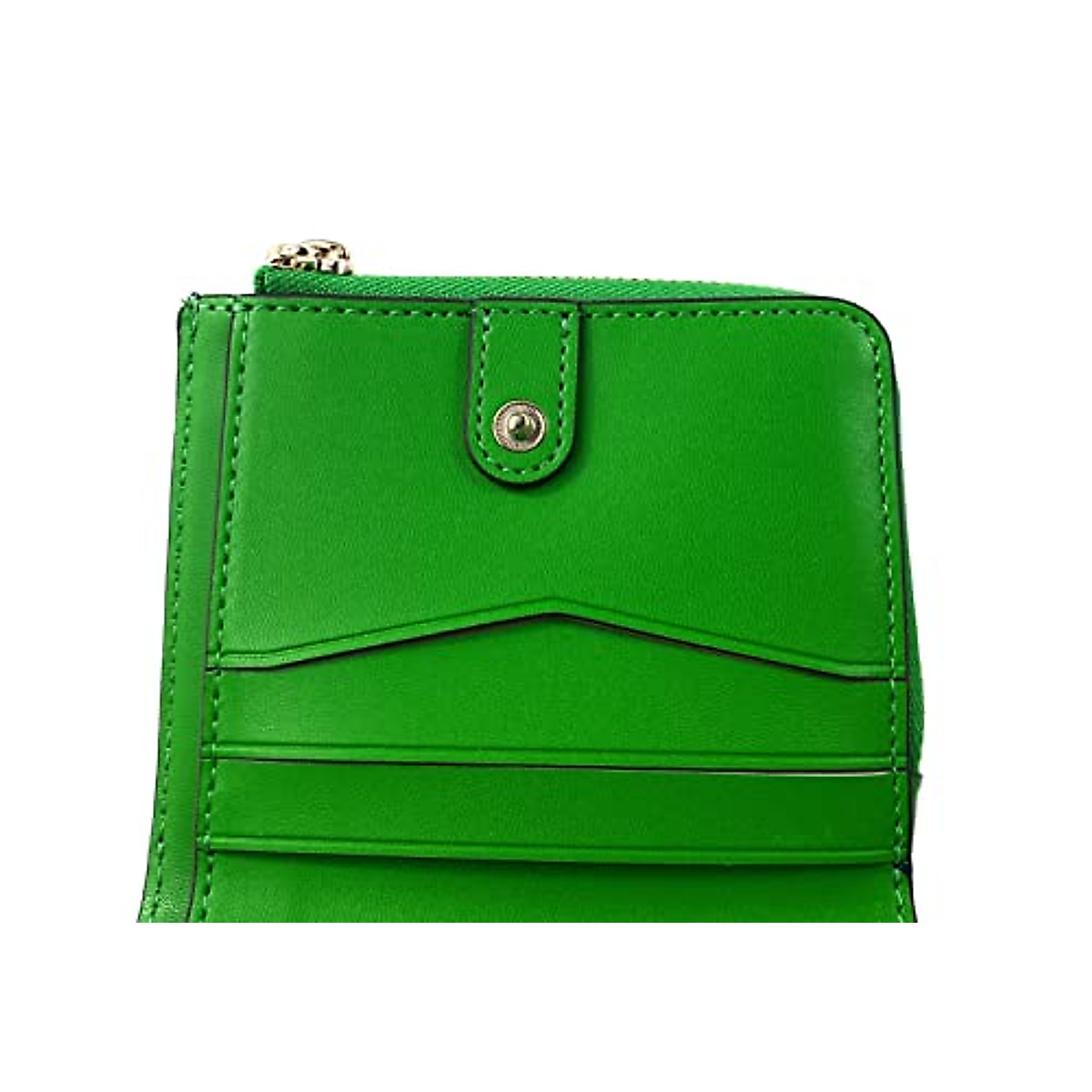 Kate Spade New York Staci Colorblock Small L-Zip Bifold Wallet in Verona Green Multi