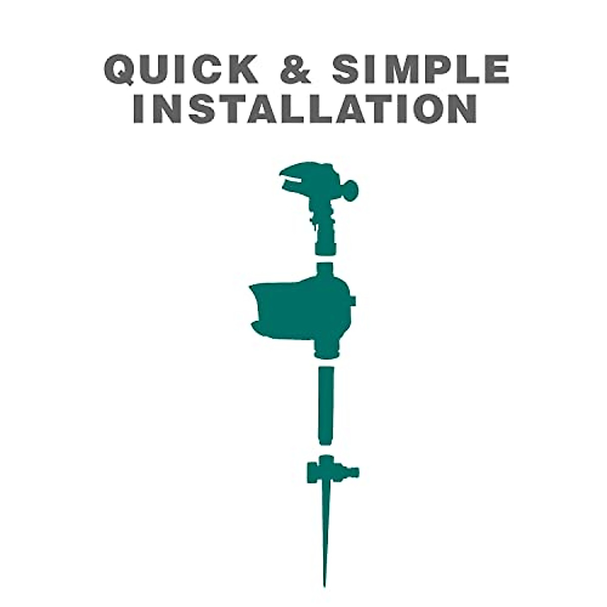 Havahart 5277 Critter Ridder Motion Activated Animal Repellent and Sprinkler - Repel Cats, Dogs, Chipmunks, Groundhogs, Squirrels, Skunks, Deer, and More