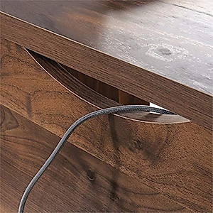 Sauder Harvey Park L-Desk, L: 59.06" x W: 59.06" x H: 30.00", Grand Walnut Finish