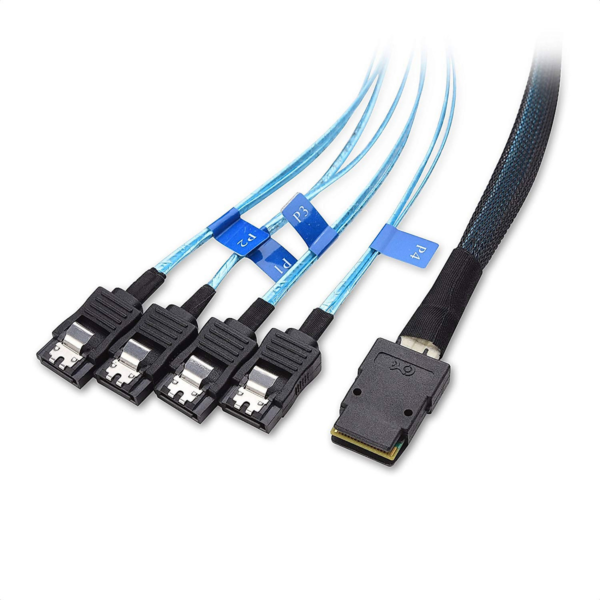 Cable Matters Internal Mini SAS to SATA Reverse Breakout Cable (SFF-8087 to SATA) 1.6 Feet