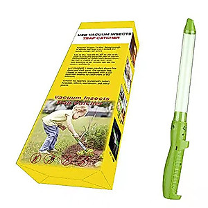 TAISHAN Handheld Vacuum Bug Insect Traps Spider Catcher Eco-Friendly Catch with LED Flashlight Catcher with USB Recharger Household Catch Insect Sucking Electronic Catcher,Pest,Beetle Roach