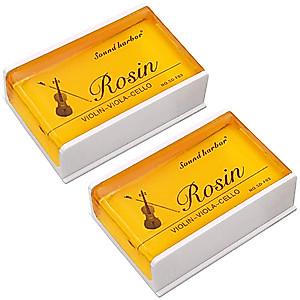Rosin 2 pack Big size Rosin Natural Rosin for Violin Cello Viola Bows (Yellow)