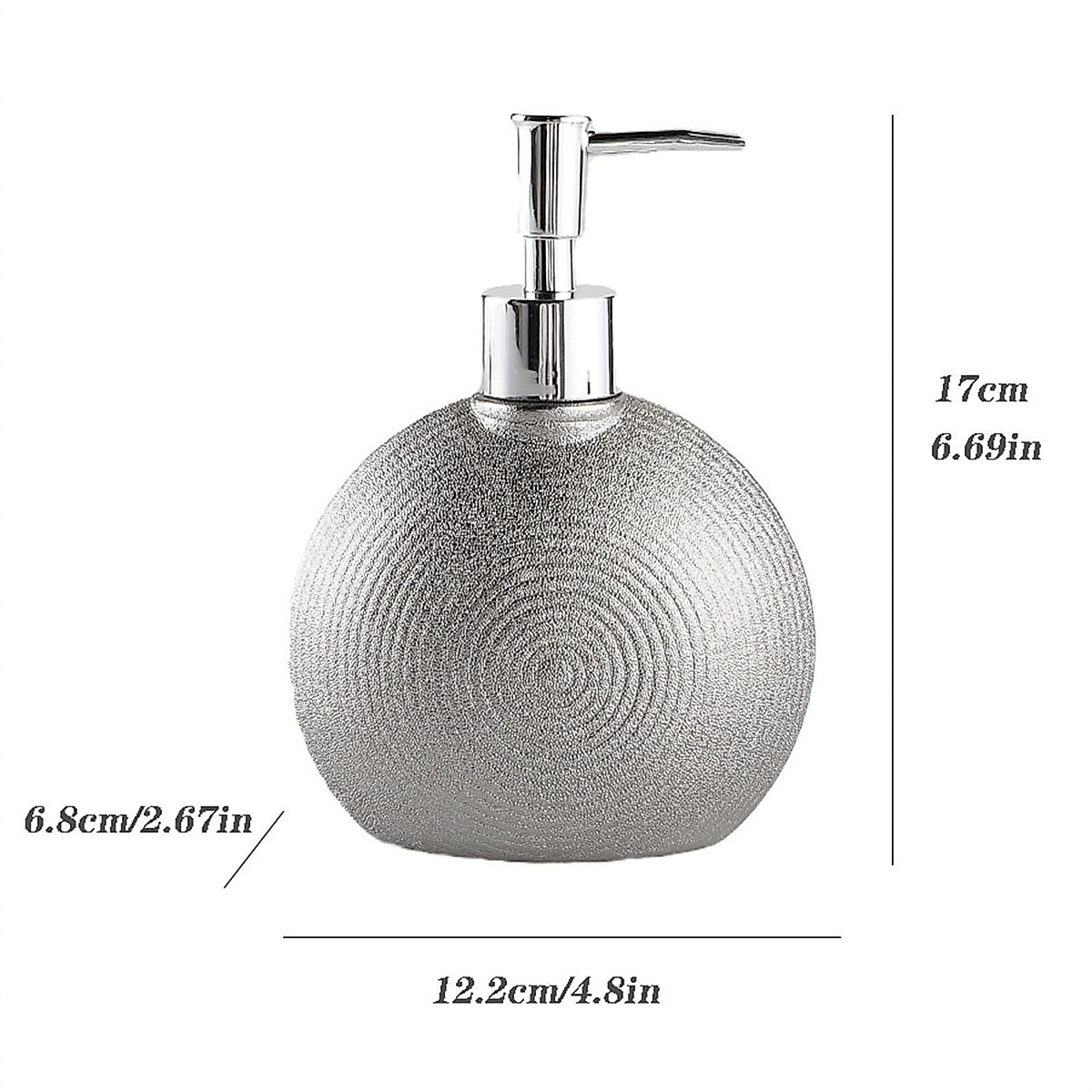 Soap Pump Dispenser 370ML High-Grade Frosted Ceramic Lotion Bottle Commercial Restaurant High Color Value Sub Bottling Bottles Dispenser (Color : 1)