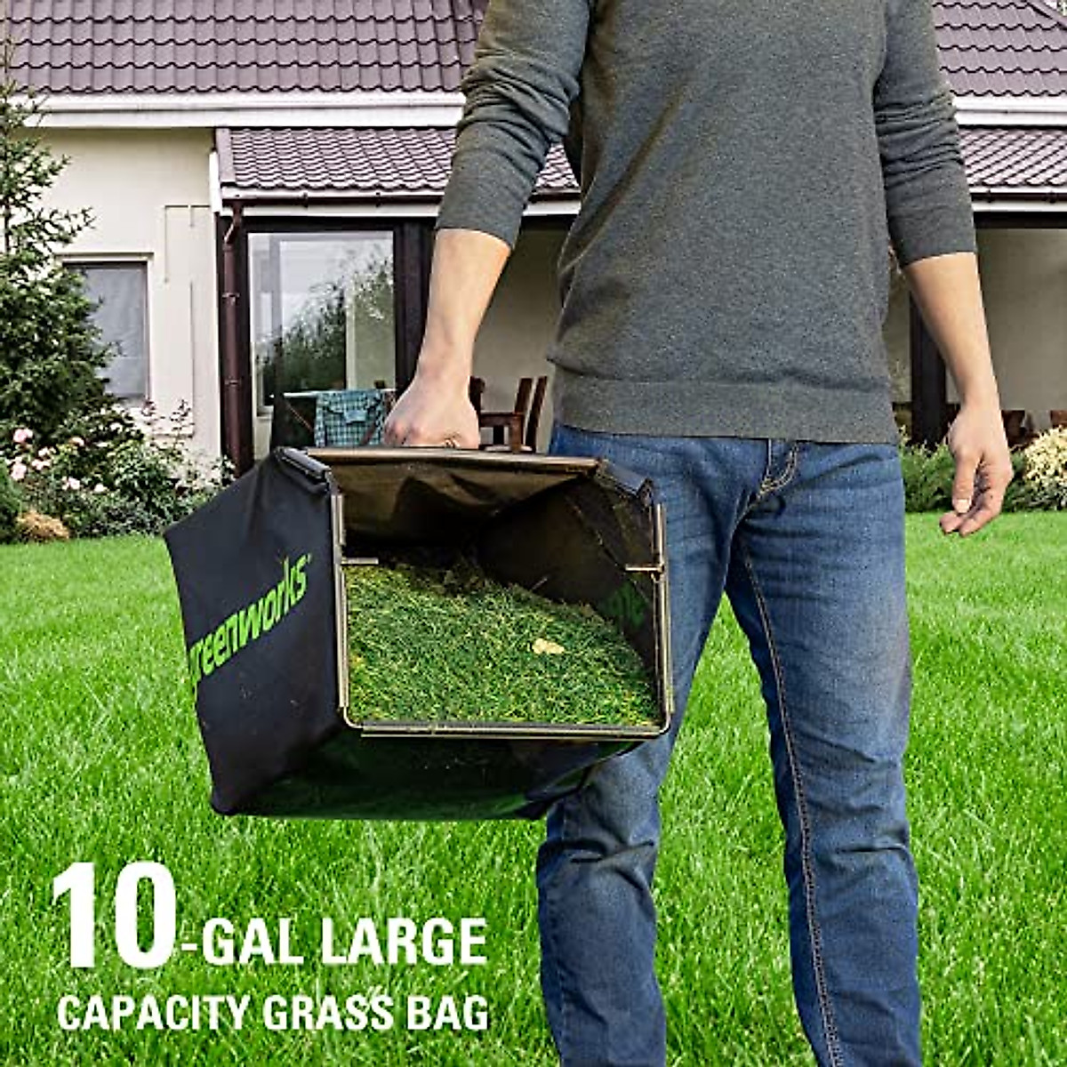 Greenworks 40V 16" Brushless Lawn Mower + Blower (350 CFM), 4.0Ah Battery and Charger Included