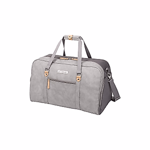 Petunia Pickle Bottom Inter-Mix Live for the Weekender Travel Bag | Travel Diaper Bag | Baby Diaper Bag | Stylish Bag and Organizer | Sophisticated and Spacious for On the Go Parents – Pewter
