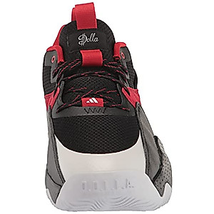 adidas Unisex Dame Certified Basketball Shoe, Better Scarlet/White/Black, 13 US Men