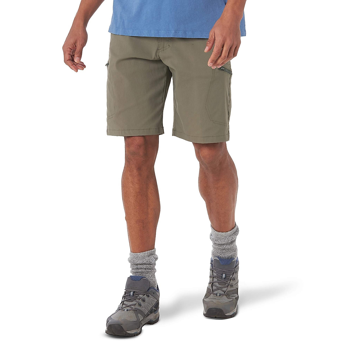 Wrangler Authentics Men's Performance Comfort Flex Cargo Short, Earth Green, 42