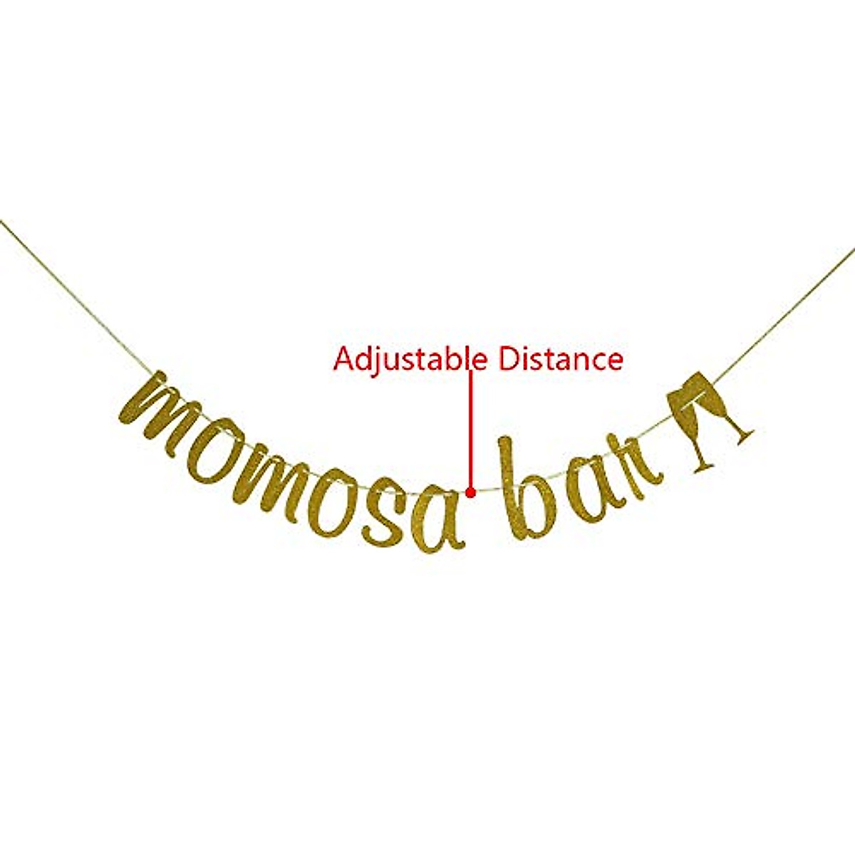 Momosa Bar Banner Gold Glitter, Baby Shower Bunting Sign, Bridal Shower Party Decors, Bachelorette Party, Wedding Mimosa Bar Party Decorations