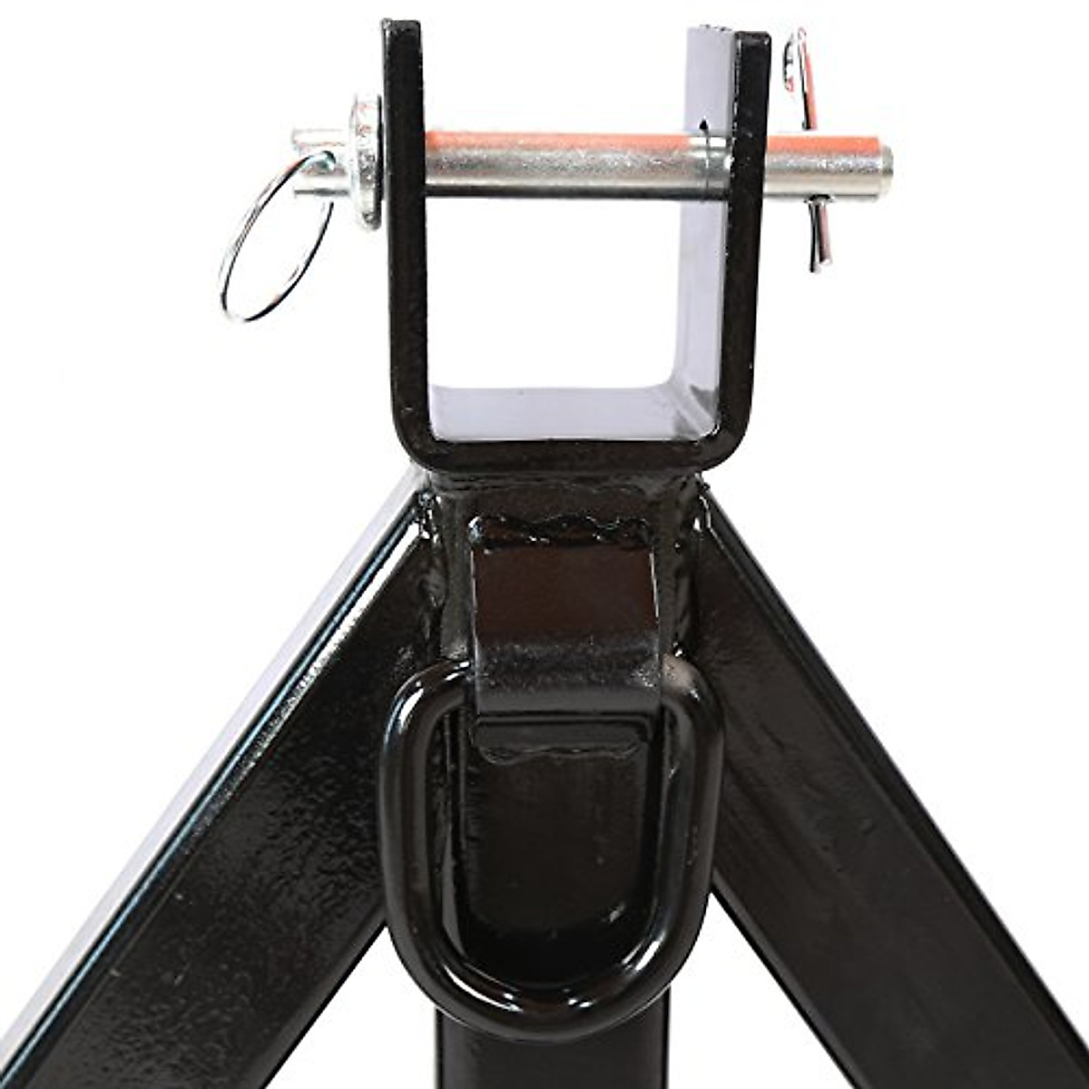 3 Point 2" Receiver Trailer Hitch Category 1Tractor Tow Drawbar Pull Black Heavy Duty