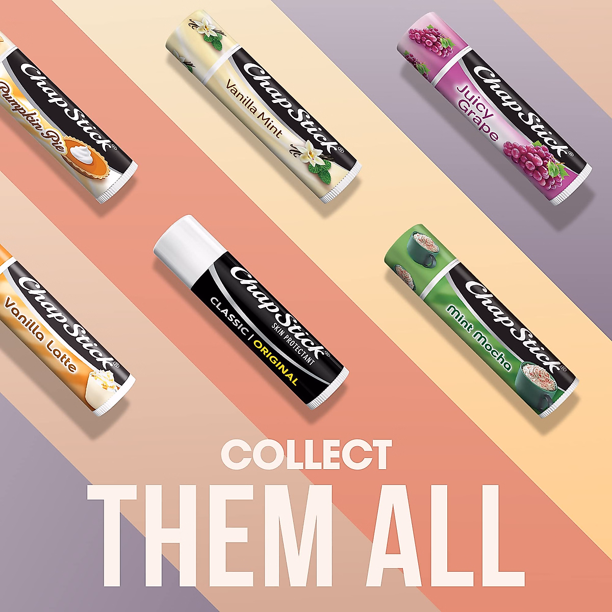 ChapStick Classic Original Lip Balm – Moisturizing Lip Care for Dry, Cracked Lips, 0.15 Oz Ea