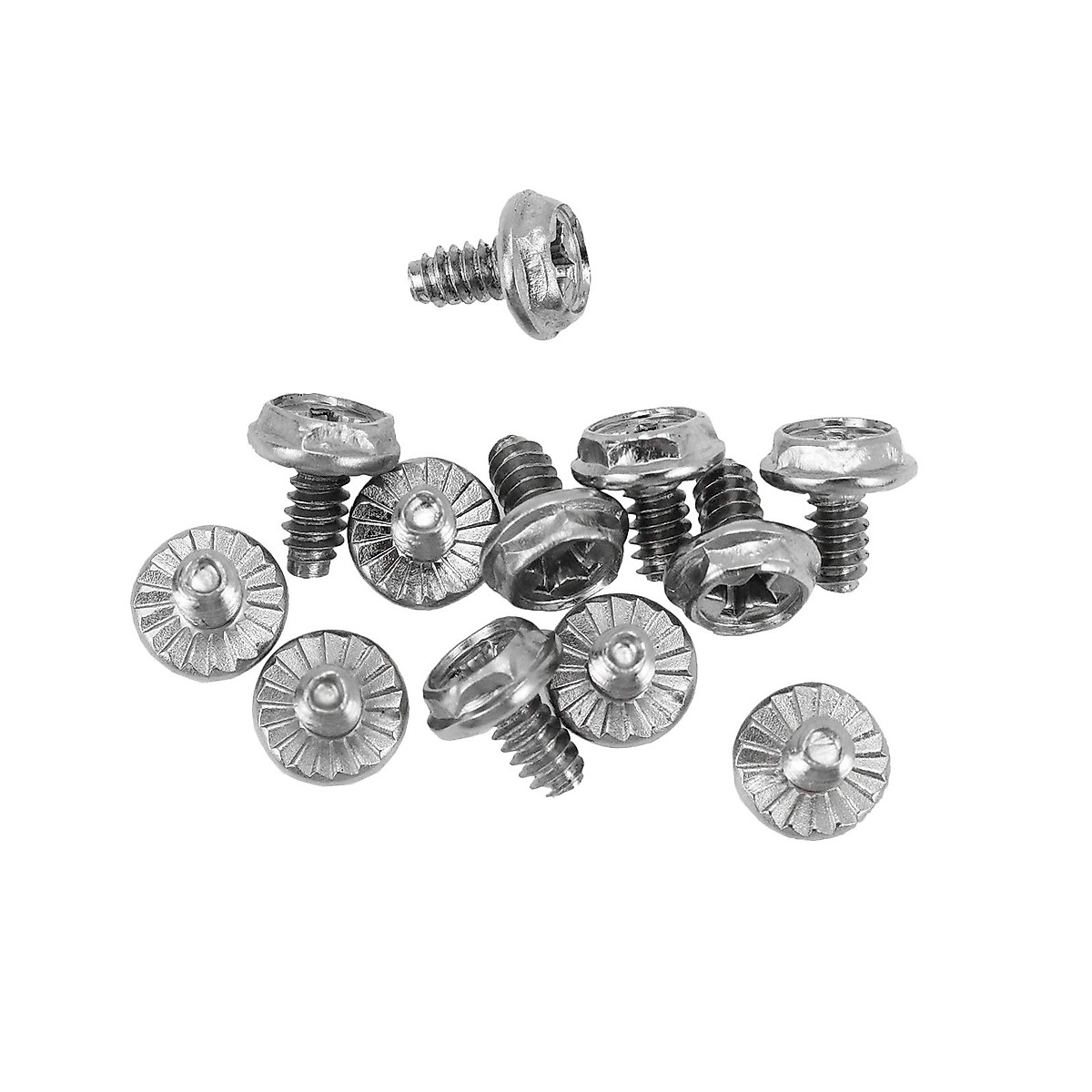 HONJIE Computer case Cover PCI Slot Cover PCI Slot Cover Silver All Iron Solid with Screws Set of 12