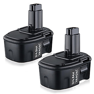 VANON 4.8Ah Replacement for Dewalt 14.4V Battery Ni-MH DC9091 DW9091 DW9094 DE9091 DE9092 DE9038,Compatible with Dewalt 14.4V Cordless Power Tools 2 Pack