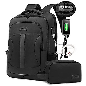 LOVEVOOK Laptop Backpack Travel Work Backpack TSA Anti Theft Business Backpack 17 Inch College Bookbag for Men Women