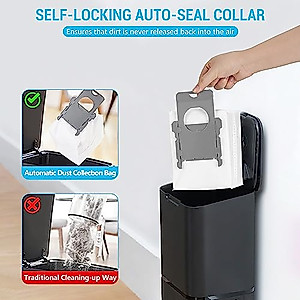 kancehinage 25 Pack Vacuum Bags Compatible with iRobot Roomba Bags i & s & j Series, Replacement for i3+(3550) i4+(4552) i6+(6550) i7+(7550) i7Plus j7+ i8+(8550) s9 s9+(9550) Automatic Dirt Disposal Bags, Effective Dust Filtration (25 pack)