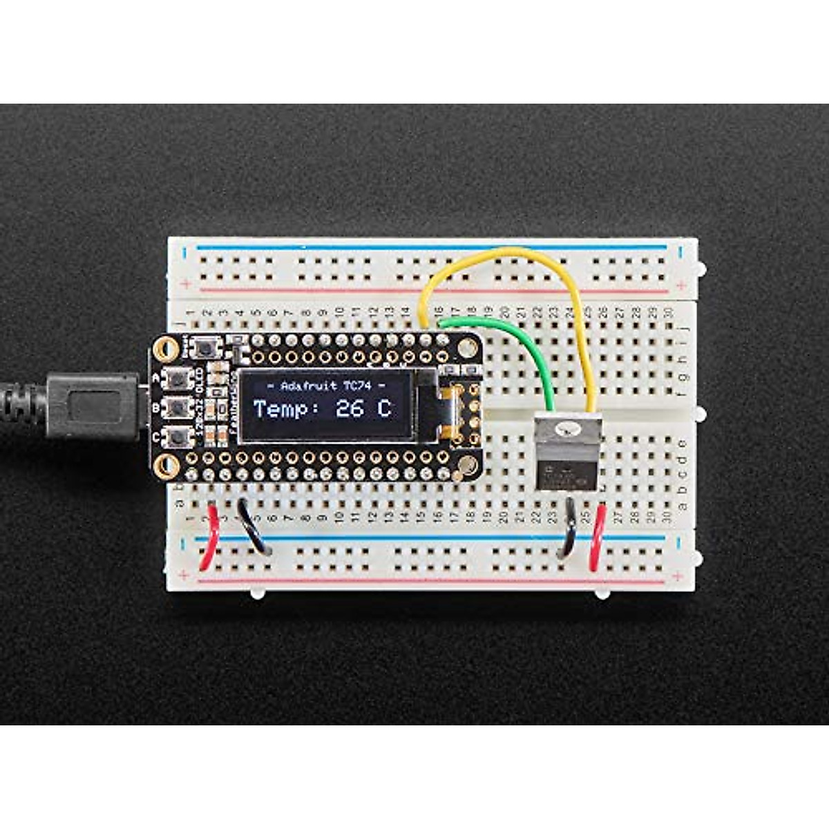 Adafruit 4375 Breadboard Friendly I2C Temperature Sensor - TC74A0 - TC74A0-5.0VAT