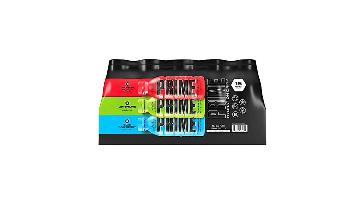Prime Hydration Drink Variety Pack - 15 Refreshing Bottles
