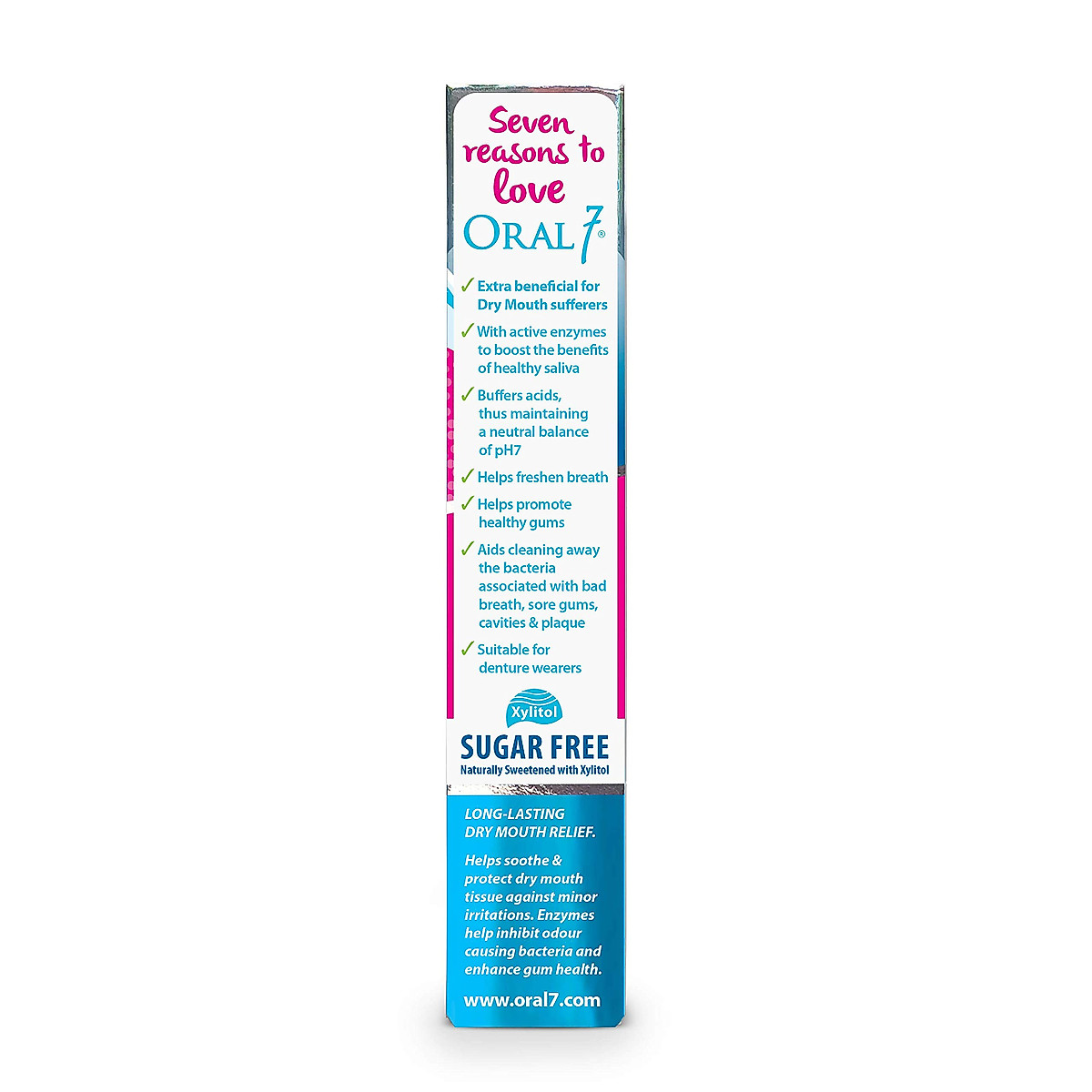 Oral7 - Dry Mouth Moisturizing Mouth Gel Containing Enzymes, Soothes and Protects Gums, Lasting Dry Mouth Relief, Promotes Gum Health and Fresh Breath, Oral Care and Dry Mouth Products 1.6 Ounces