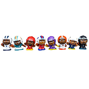 TeenyMates Party Animal NFL 2023 Series 12 Collector Tin, 7 Figures (Includes Color Rush QB), 1 Inch Tall, Team Colors
