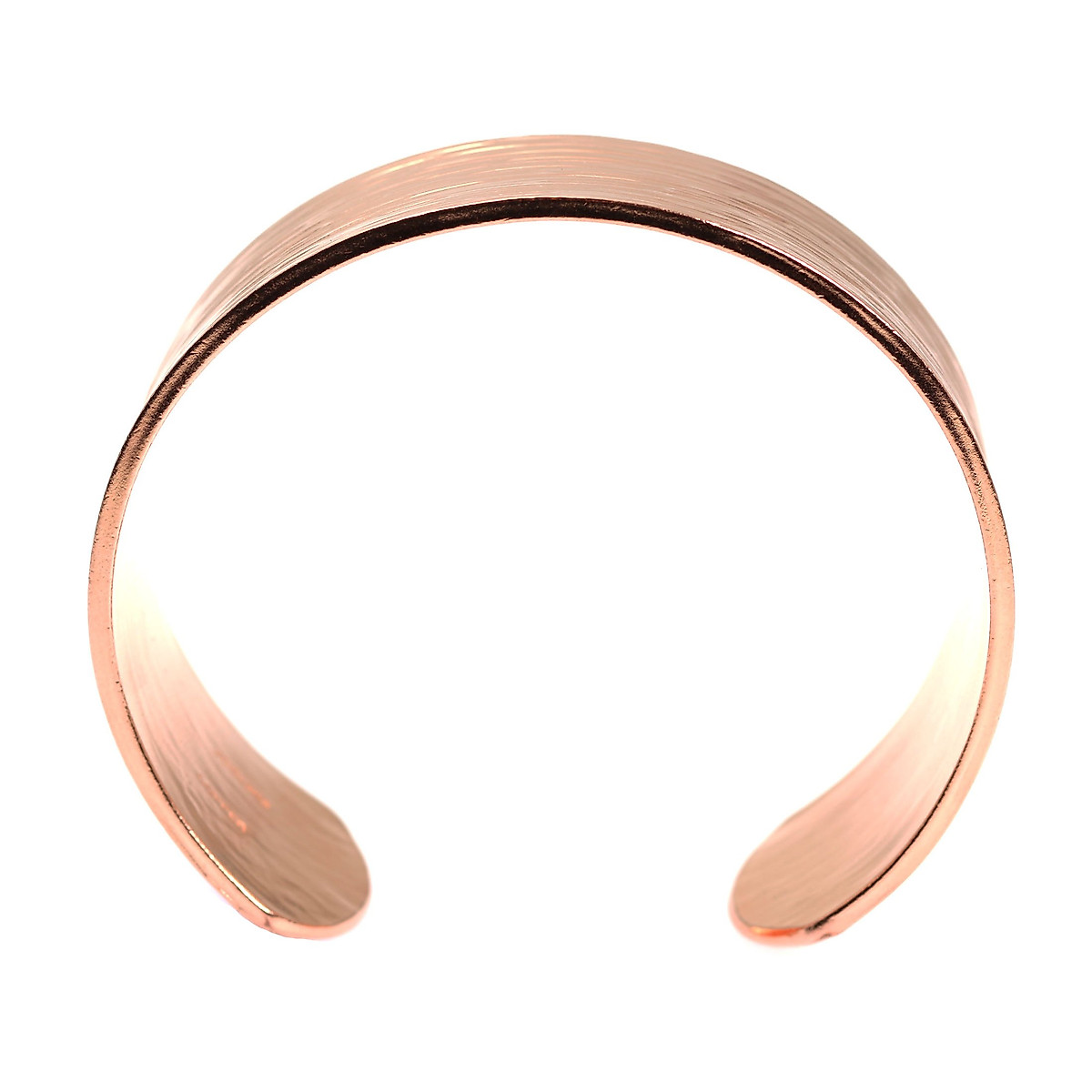 John S. Brana Chased Copper Cuff Bracelet Handmade Jewelry - 100% Solid Uncoated Copper (6.5 Inches)