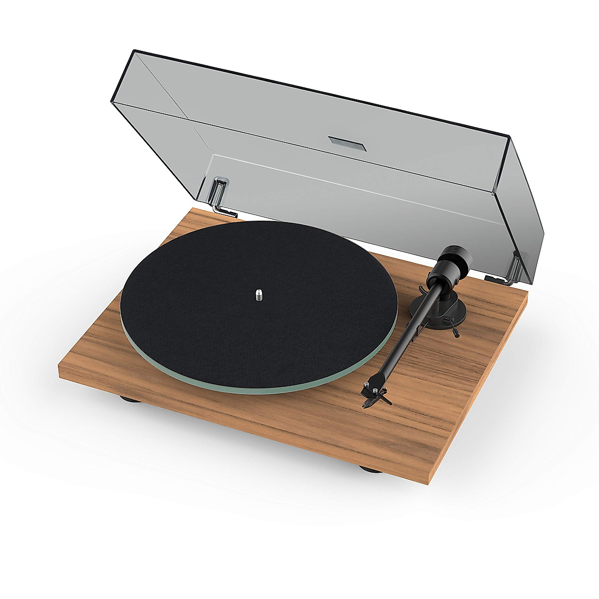 Pro-Ject T1 BT Turntable with Built-in Preamp and Wireless Audio Transmitter (Satin Walnut)