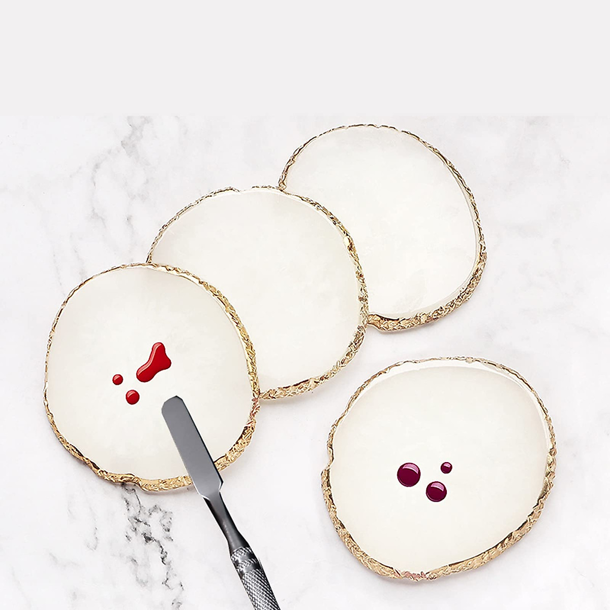 Mcduyant Nail Palette Nail Polish Palette Painting Gel for Nail Art Nail Palette Stirring Rod