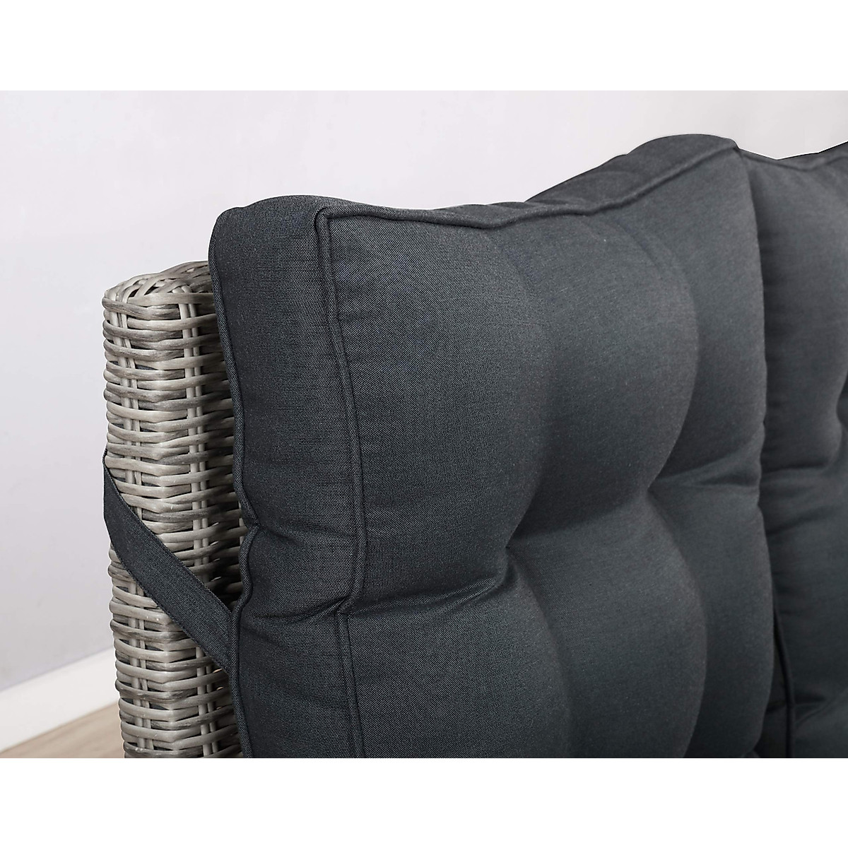 Alaterre Furniture Monaco All-Weather Outdoor Two-Seat Reclining Bench