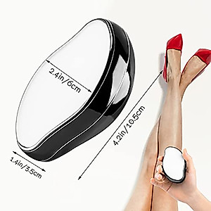 SUNFEXOY Crystal Hair Eraser,Portable Crystal Hair Remover for Women and Men Painless Exfoliation Magic Hair Eraser Hair Removal for Women Soft Smooth Silky Shiny Skin Hairo(Rose)