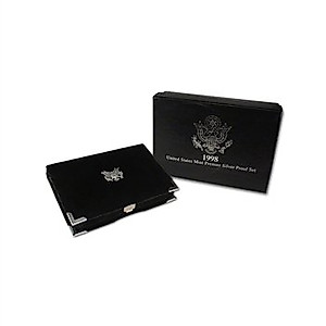 1998 S US Mint 5-Piece PREMIER SILVER PROOF SET Orig Box/COA - Seller DCAM